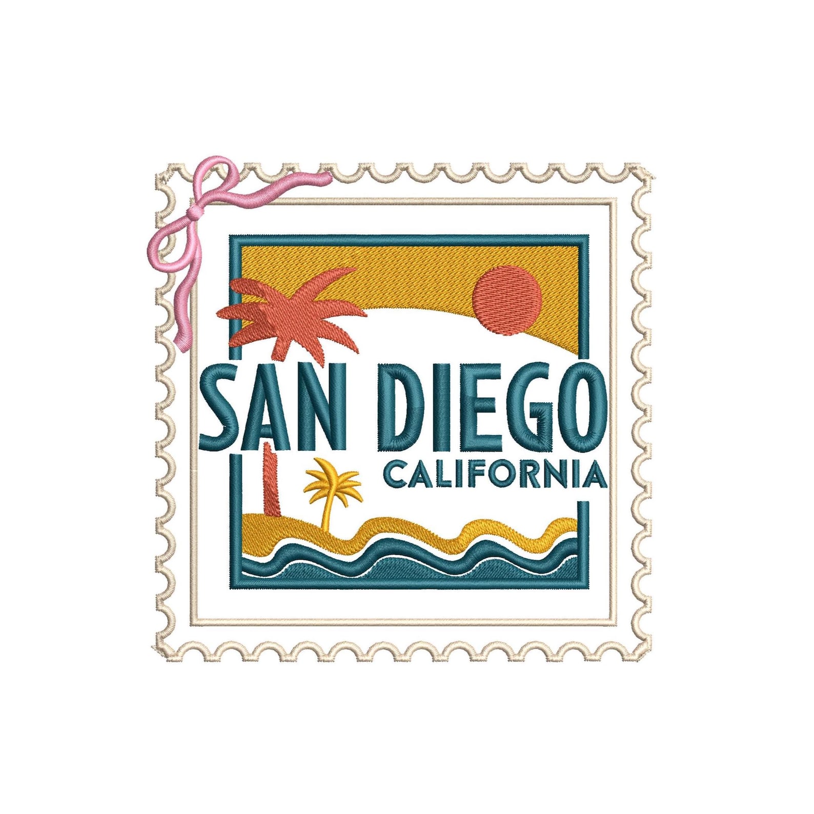 California Embroidery Design, San Diego Embroidery, Pacific State ...