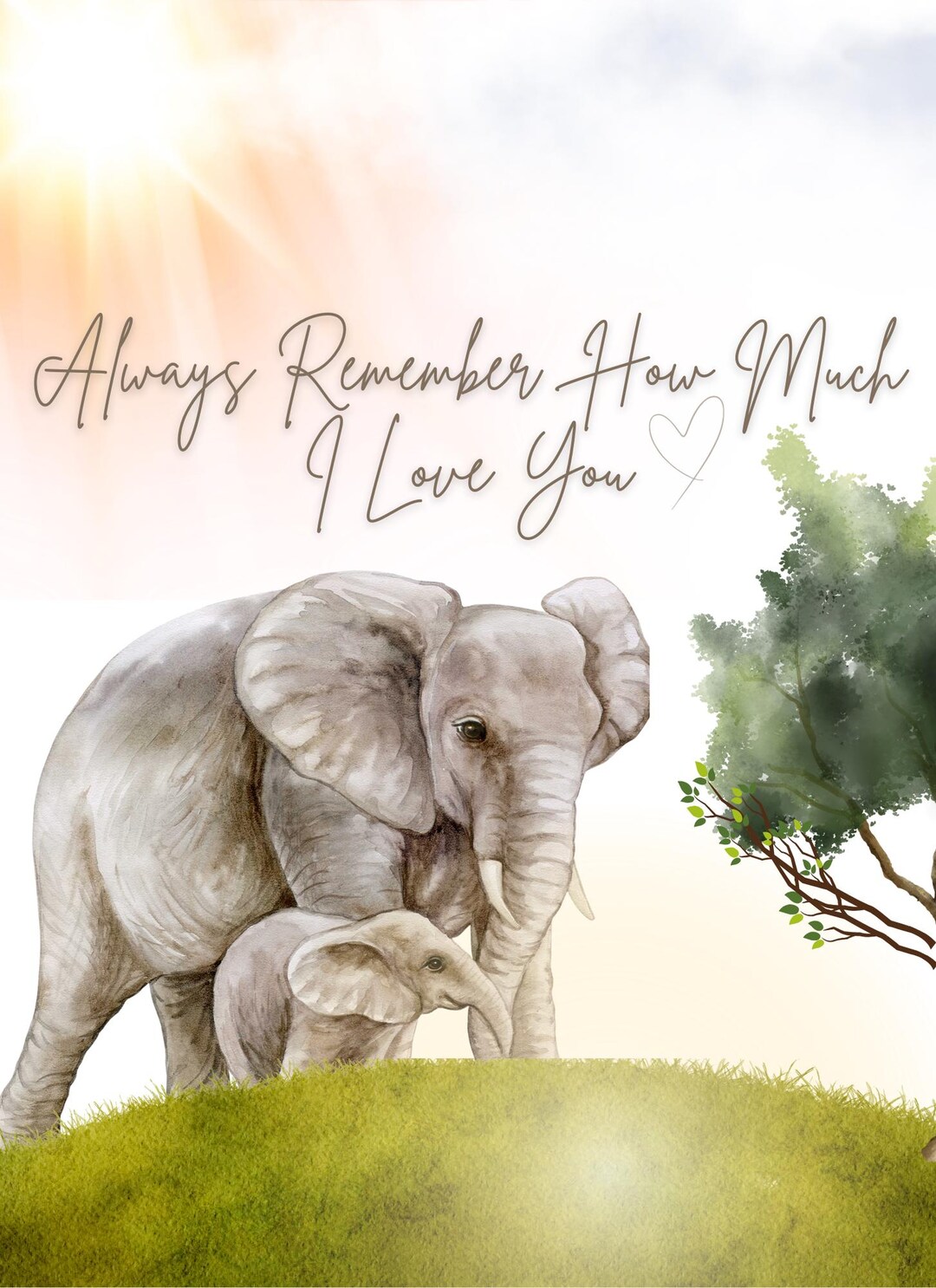 Personalized Elephants Never Forget Print • Custom Digital Download ...