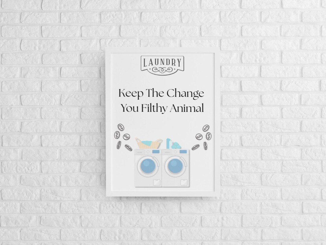 Funny Laundry Room Signs –5 Pack- Printable Wall Art | Digital Download ...