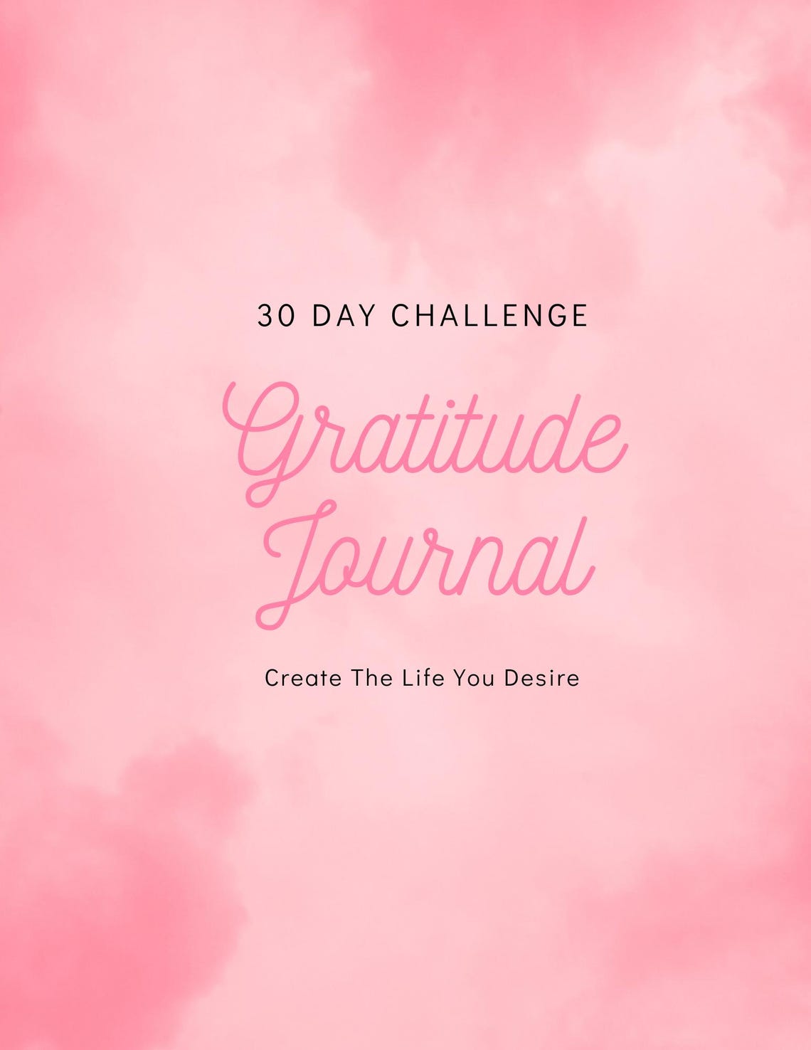 Gratitude Journal the 30-day Manifestation Challenge - Etsy