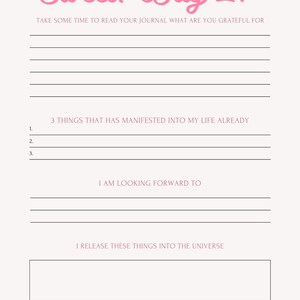 Gratitude Journal the 30-day Manifestation Challenge - Etsy