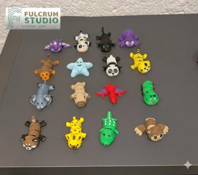 3D Printed Articulated Animal Fidget Toy: Sensory Mini Figures (new ...