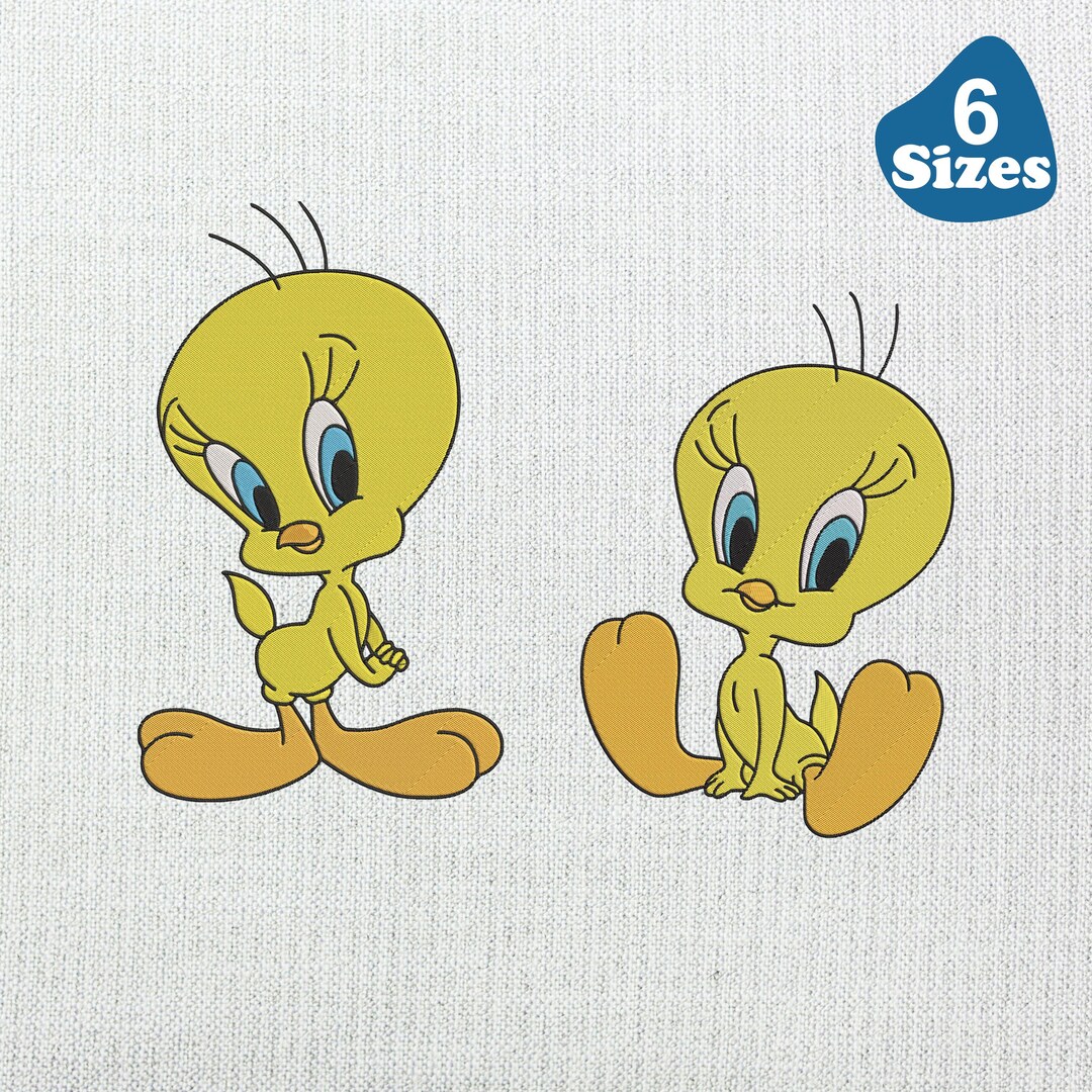 Tweety Bird Bundle Machine Embroidery Pattern Design Digital File ...