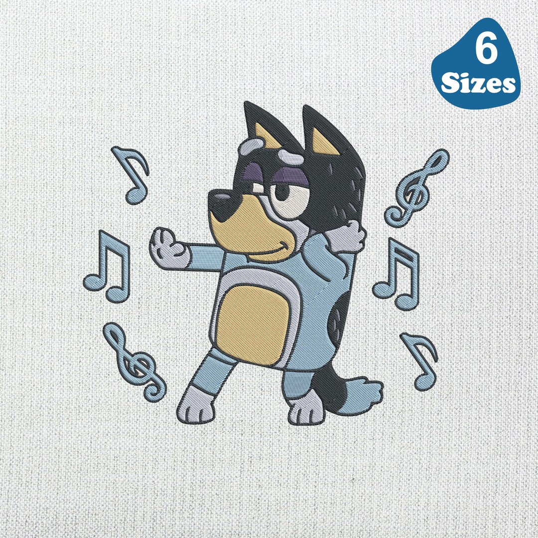 Bluey Dance Embroidery Design | Bluey Dance Design | Instant Download ...