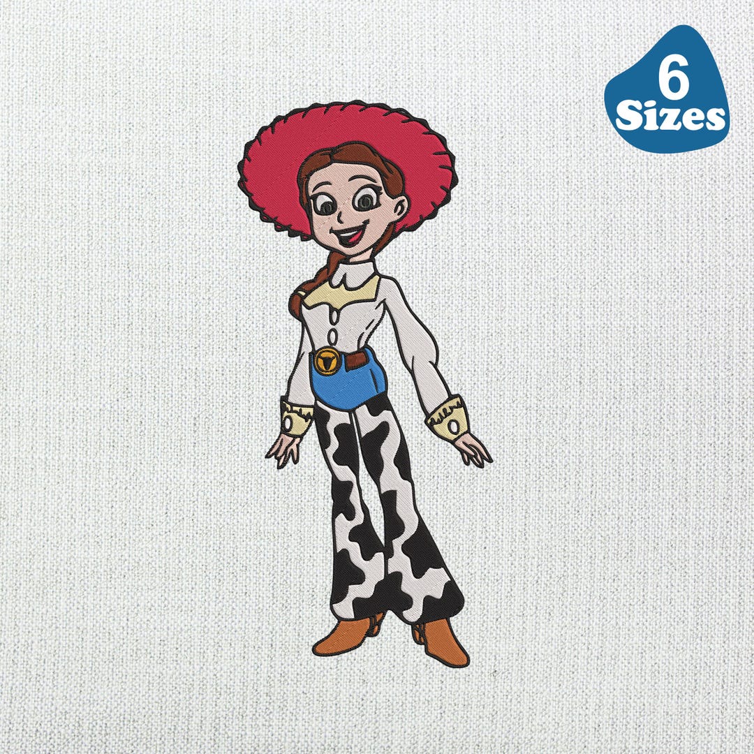 Jessie Cowgirl Embroidery Design: 6 Sizes (digital Download) - Etsy