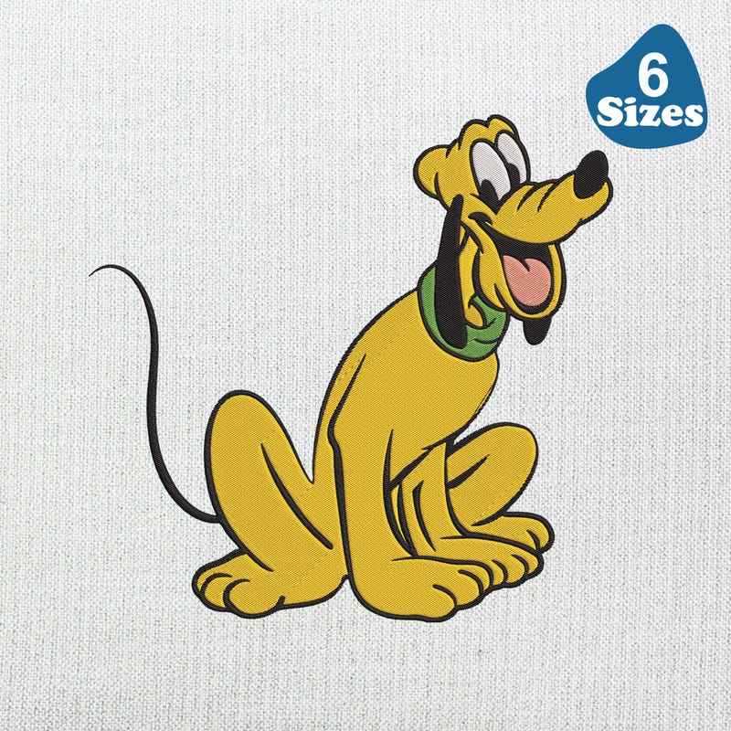 Pluto Embroidery Design - Etsy