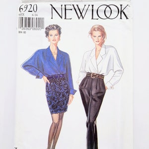 90's Uncut New Look 6920 Misses' Jumpsuit With Skirt or Pants, Lace ...