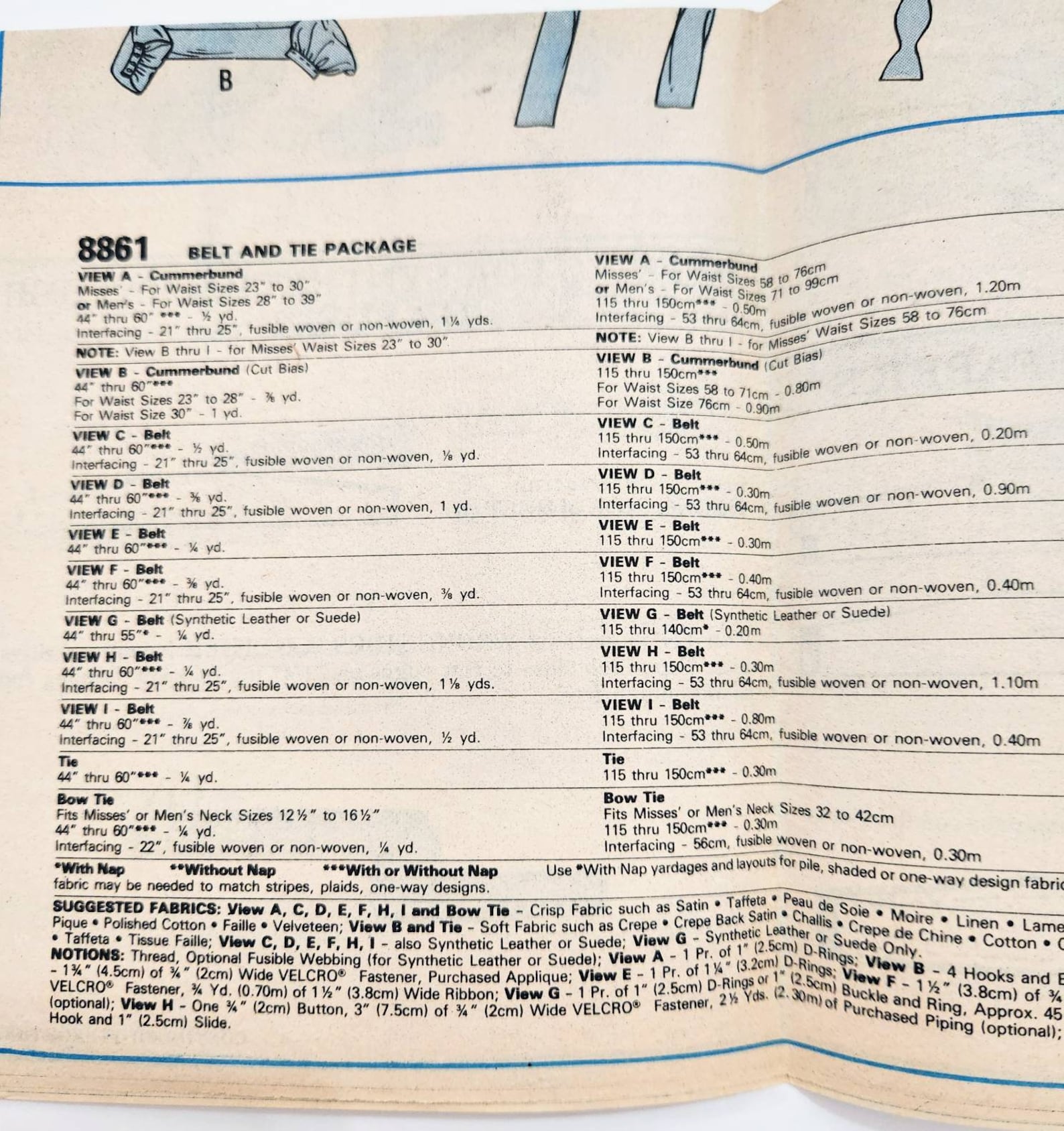 Uncut Mccall's Crafts 8861, Misses' and Men's Accessories, Includes 8 ...