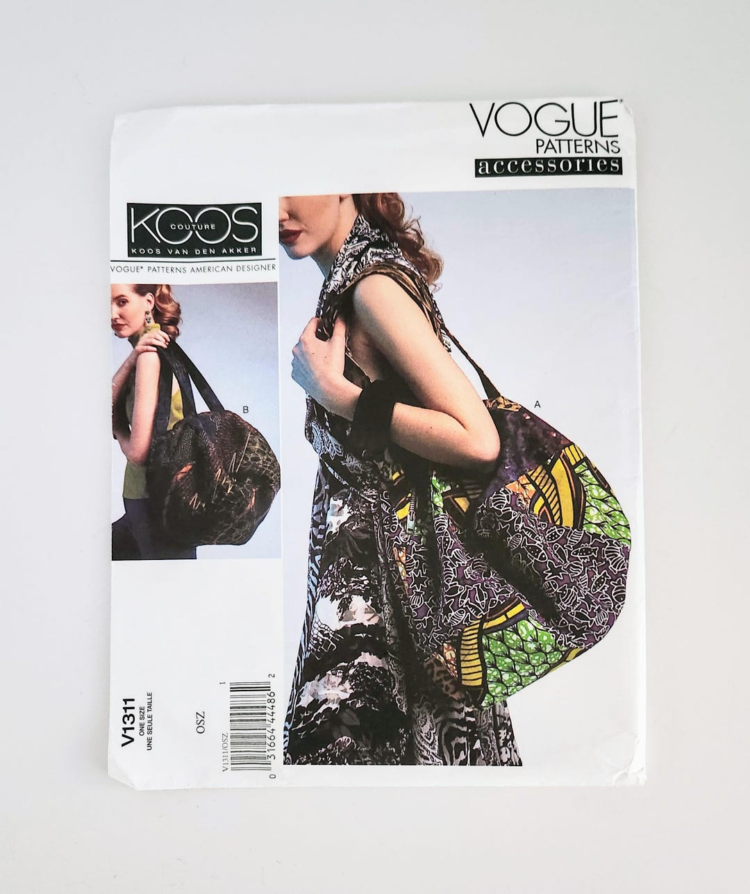 Vogue Designer Bag Sewing Pattern V1311: Koos Van Den Akker Couture - Etsy