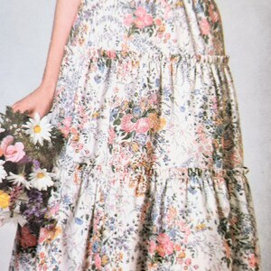 70's Uncut Simplicity 8551 Misses' Tiered Skirt With Back Zipper, Extra ...