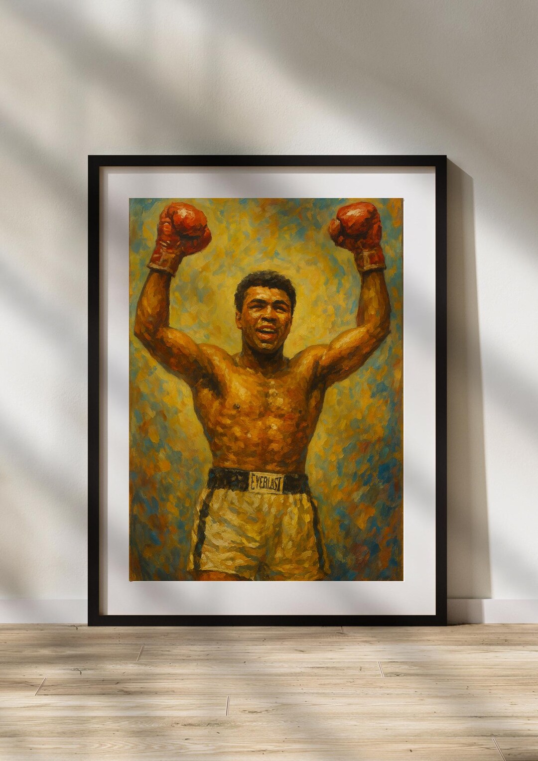 Muhammad Ali Poster | Boxing Wall Decor | Sting Like a Bee Poster | Oil ...