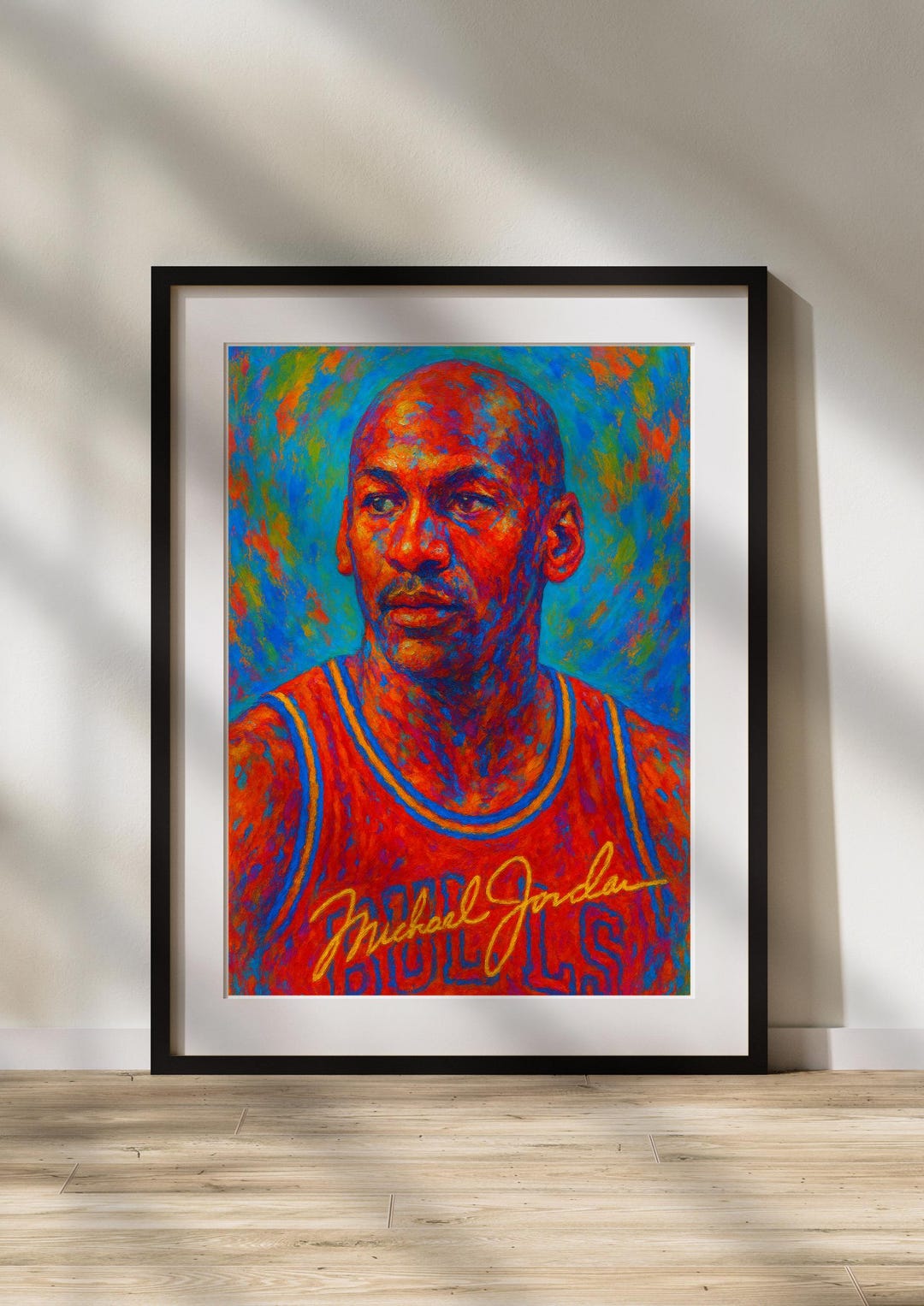 Michael Jordan Painting | Michael Jordan Poster | Oil Painting Portrait ...
