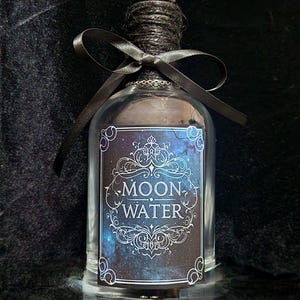 Moon Water Bottle for Rituals and Manifestation – Empty Glass Bottle ...