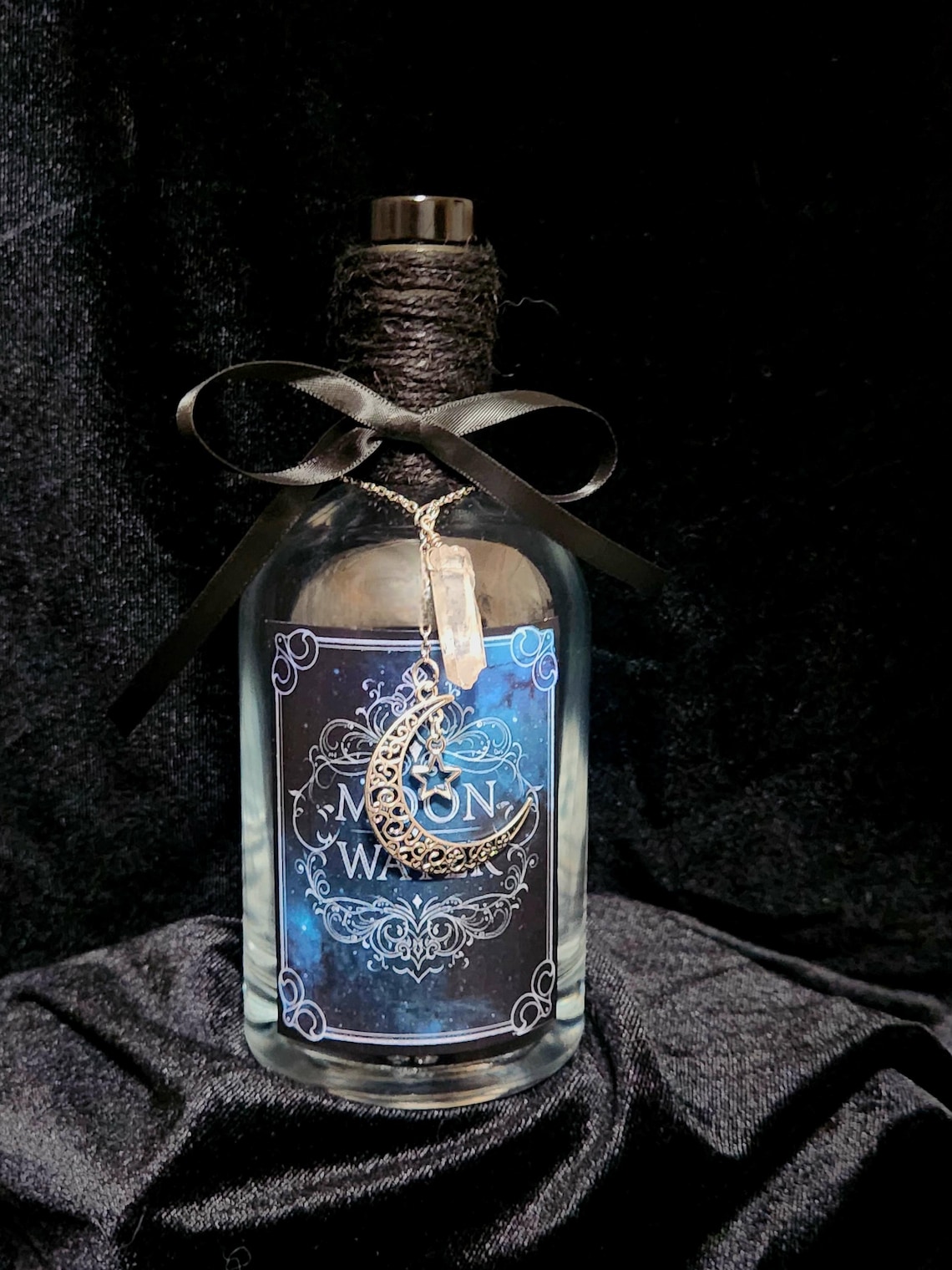 Moon Water Bottle for Rituals and Manifestation – Empty Glass Bottle ...