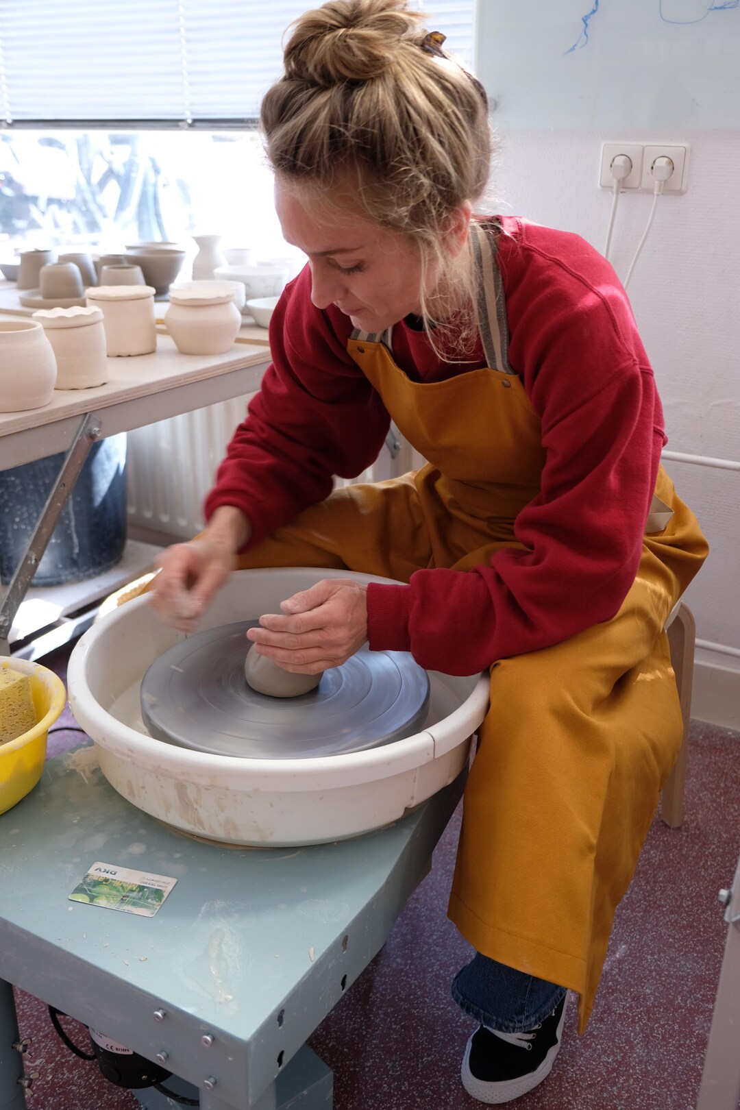 Pottery Apron With Split - Pottery Apron - Ceramic Apron - Tablier De ...