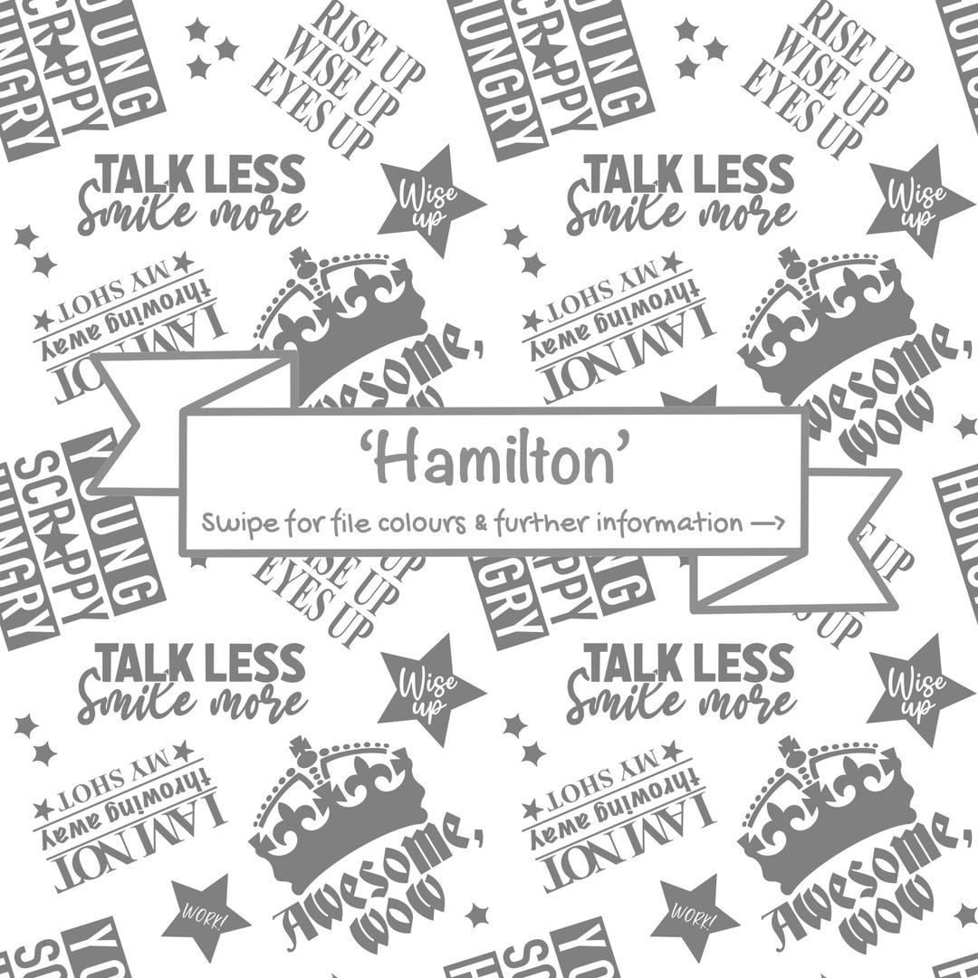 Hamilton Musical Seamless Pattern: Digital Print for Sublimation ...