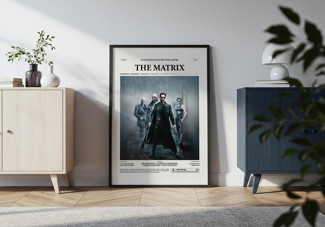 The Matrix Poster, Keanu Reeves Poster, Carrie-anne Moss Film Print ...