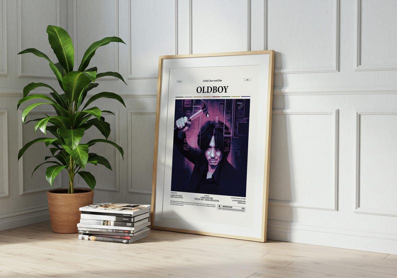 Oldboy Poster, Park Chan-wook Film Print, Korean Movie Oldboy Wall Art ...