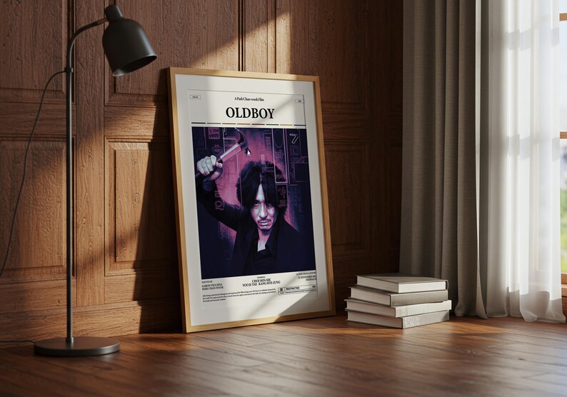 Oldboy Poster, Park Chan-wook Film Print, Korean Movie Oldboy Wall Art ...