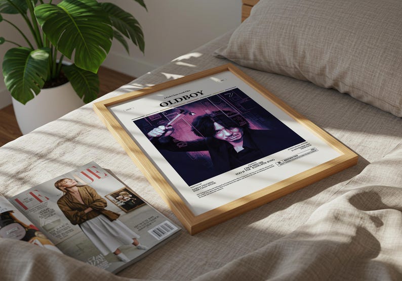 Oldboy Poster, Park Chan-wook Film Print, Korean Movie Oldboy Wall Art ...