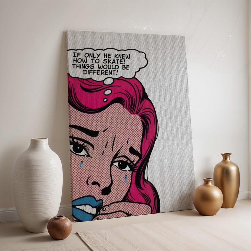 Crying Comic Girl - Etsy