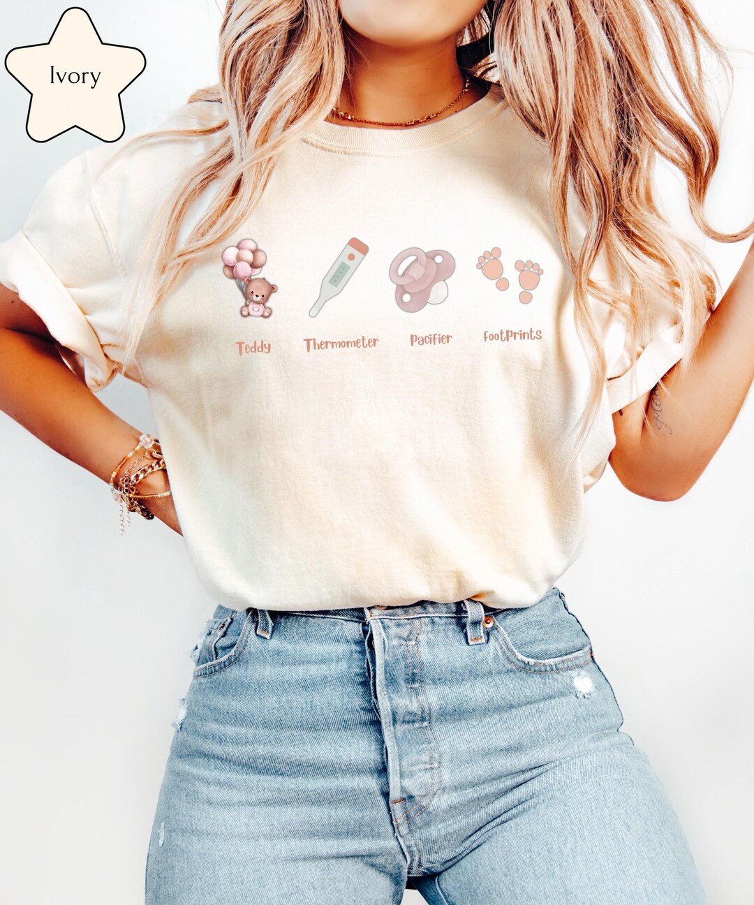 Newborn Nurse Mother Baby Nurse Comfort Colors Neonatal ICU Nurse Labor ...