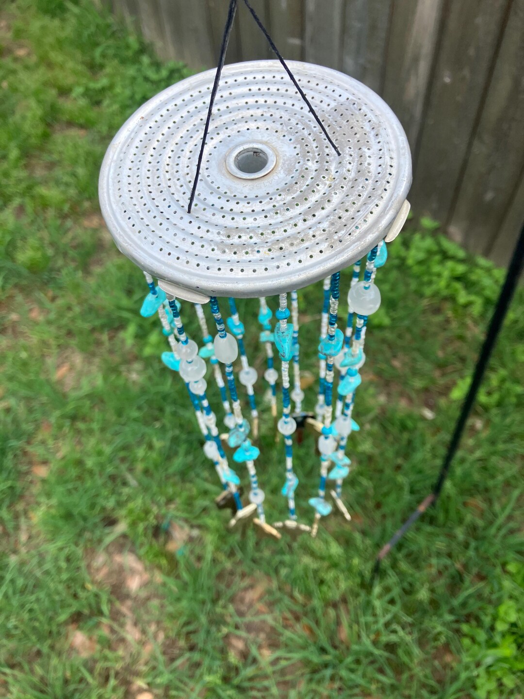 Turquoise Wind Chime With Keys - Etsy