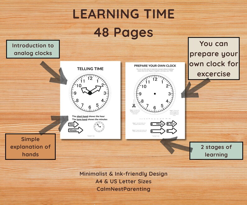 Telling Time Activity Bundle, Analog Digital Clock Printable (digital ...