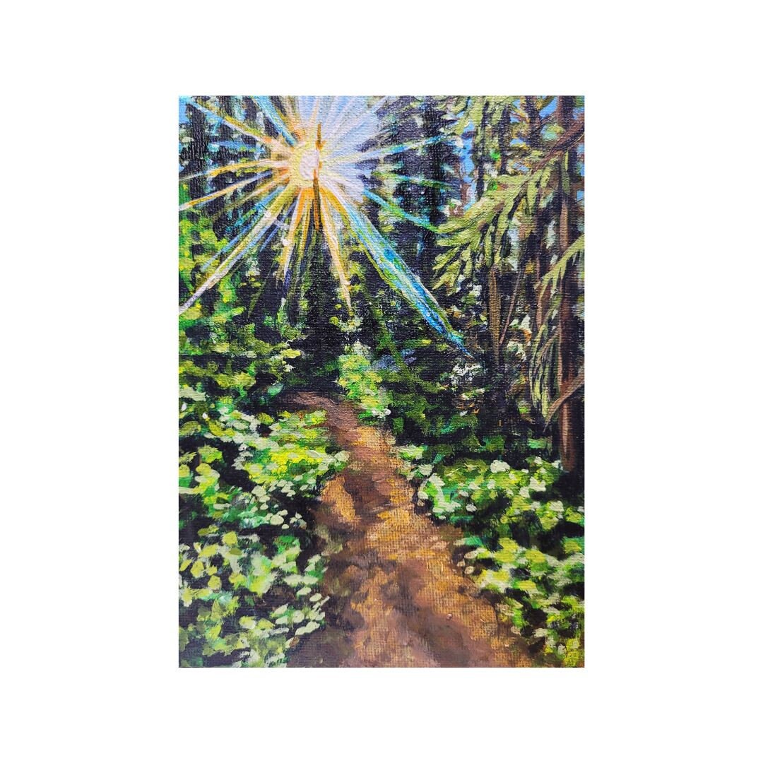 Forest Landscape Original Painting Study 40 - Etsy
