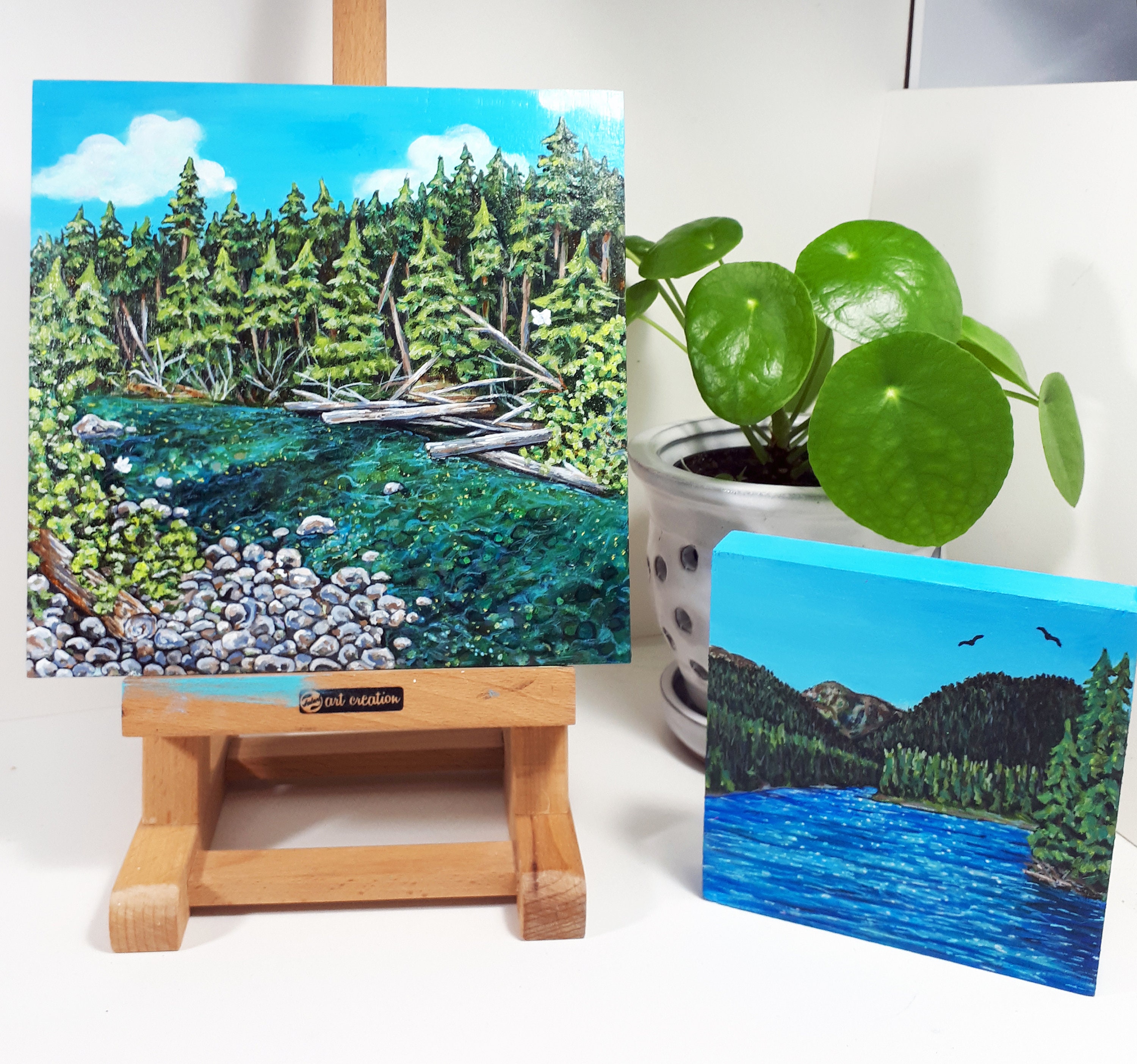 Original Small Landscape Acrylic Painting - Etsy Canada