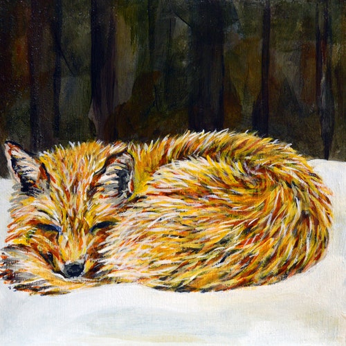 Fox Tree Topper Wall Hanging or Yard Stake Handcrafted | Etsy