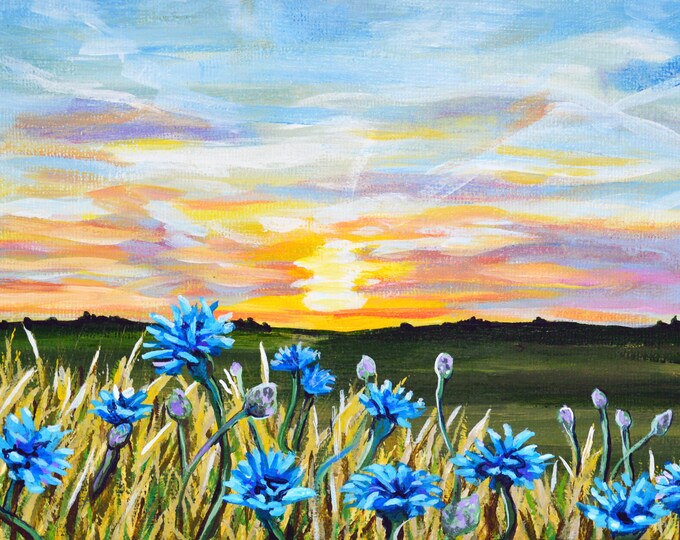 Spring Landscape Acrylic Painting 9 - Etsy