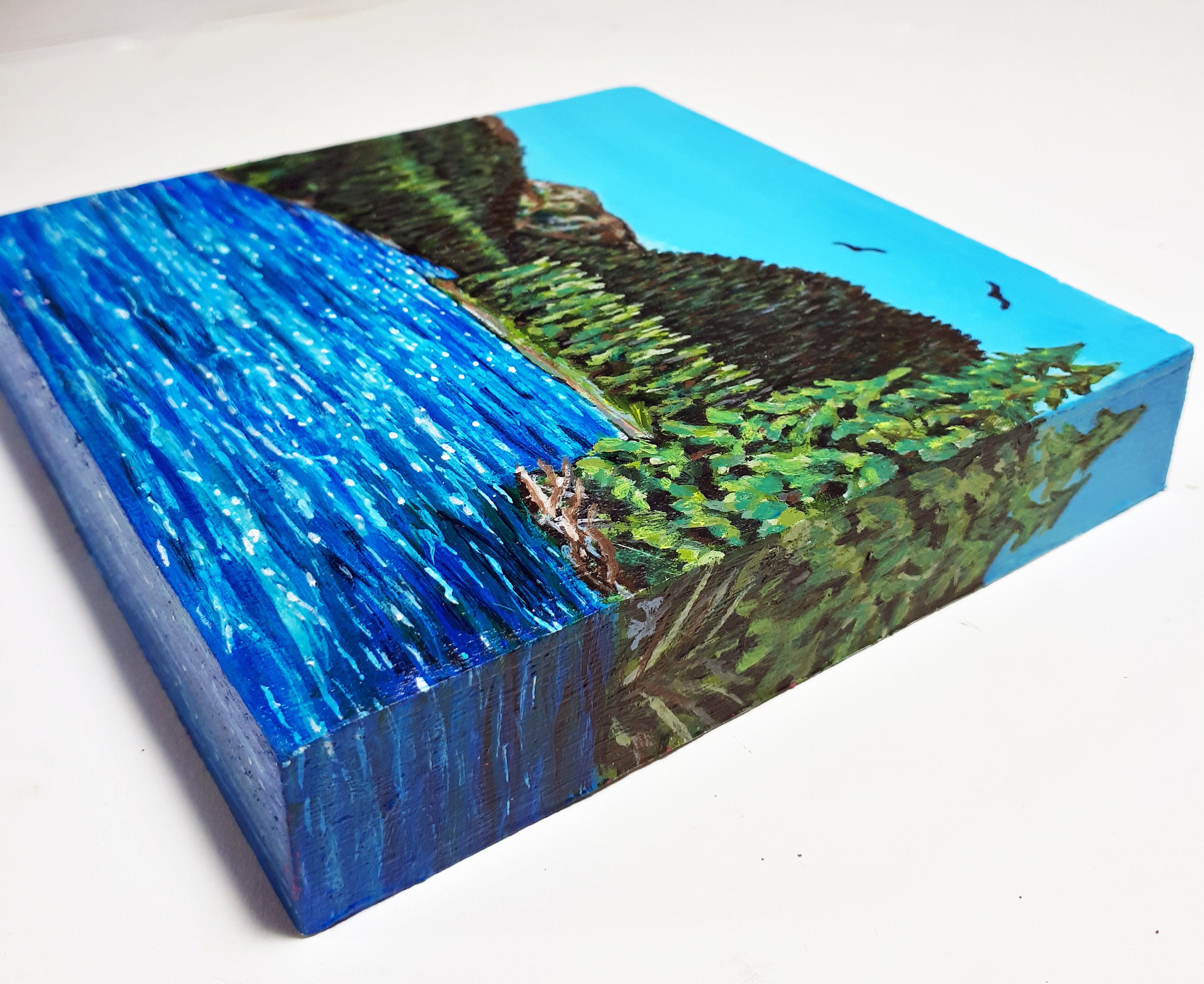 Original Small Landscape Acrylic Painting - Etsy Canada