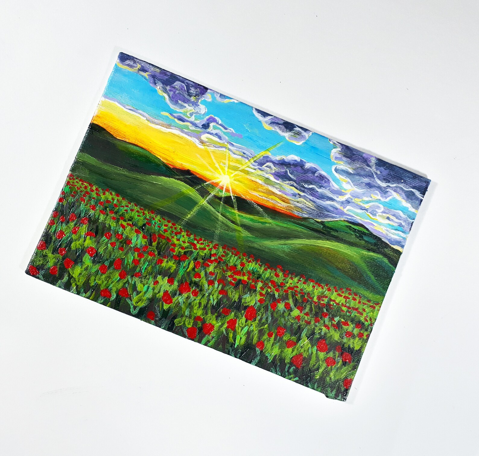 Spring Landscape Acrylic Painting Study 15 - Etsy Canada
