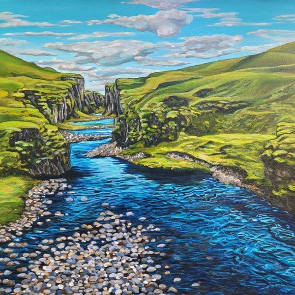 Iceland Painting - Etsy