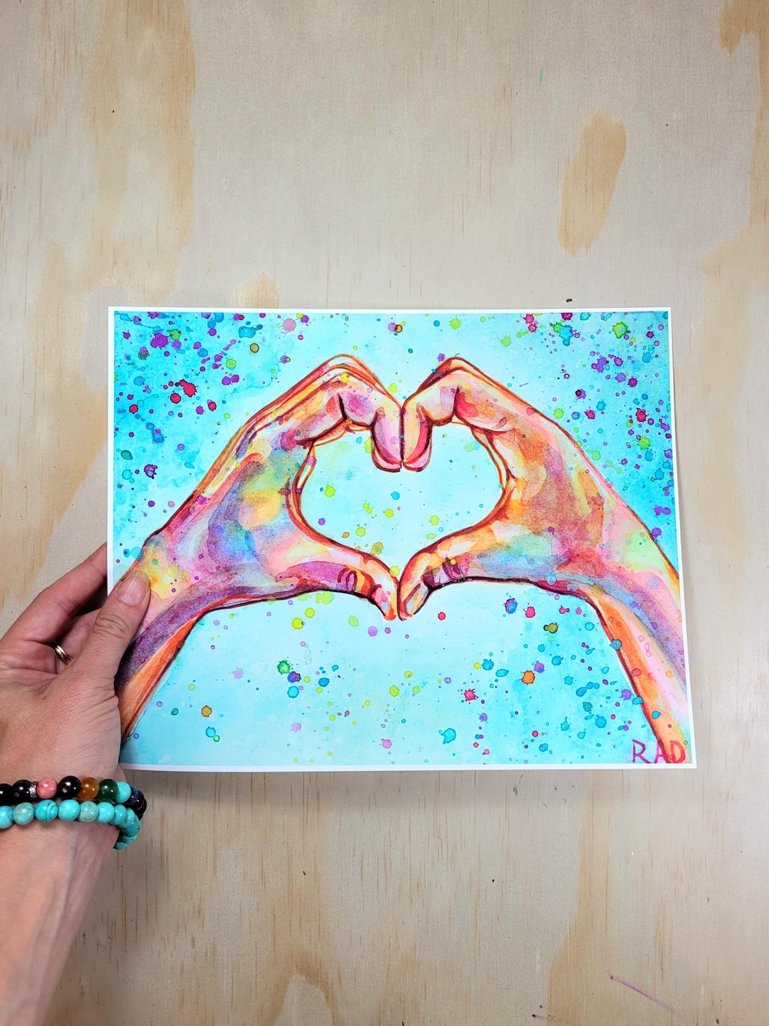 Love Heart Hands Art Print - Etsy
