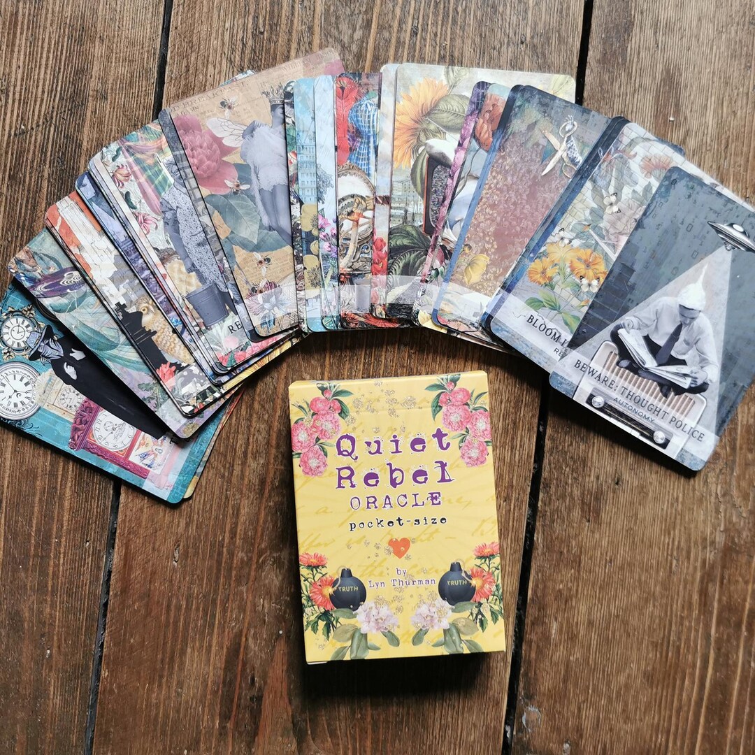 Pocket Size Quiet Rebel Oracle Deck: Vintage Collage Art for Tarot ...