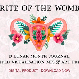 Rite of the Womb Digital Journal, Womb Blessings MP3 & Printable Art - Etsy