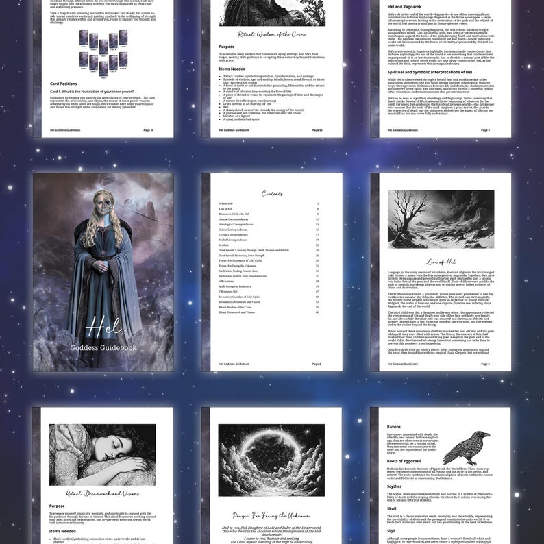 Hel Goddess Guidebook: Norse Mythology, Rituals & Tarot (digital ...
