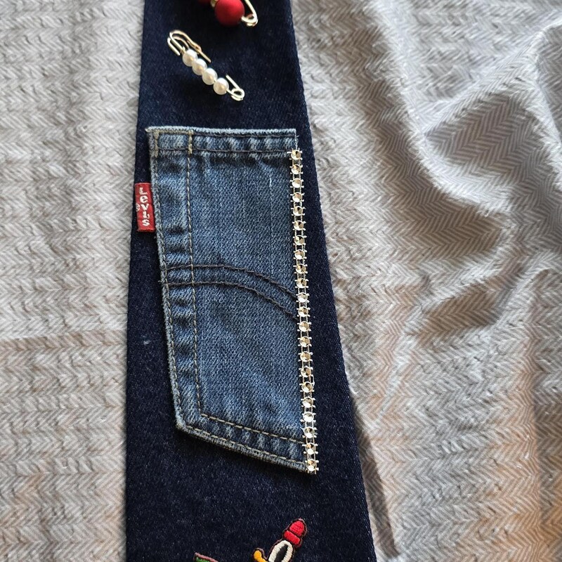 Denim Neck Tie - Etsy