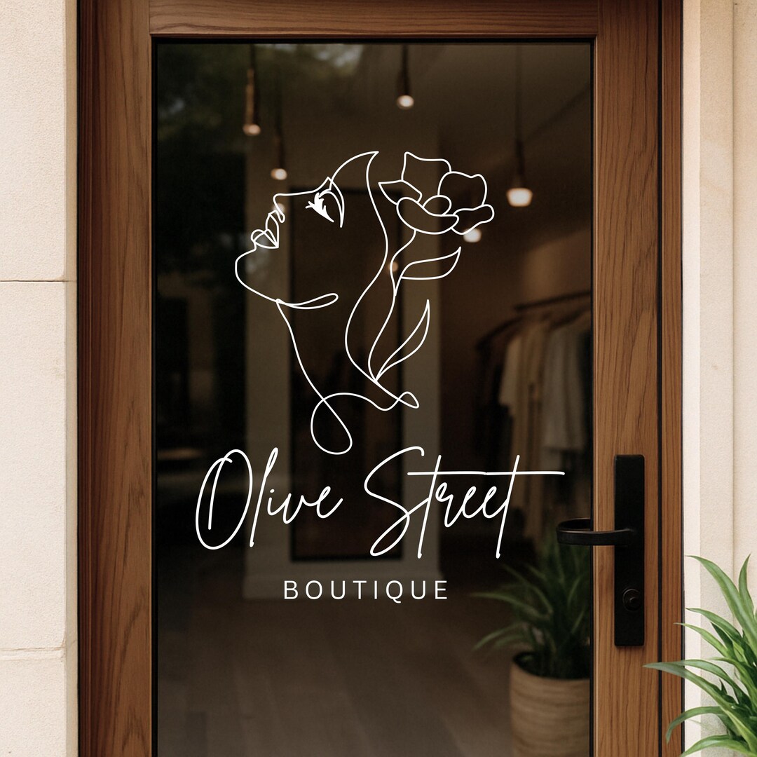 Custom Business Logo Decal – Storefront Window Sign - Etsy