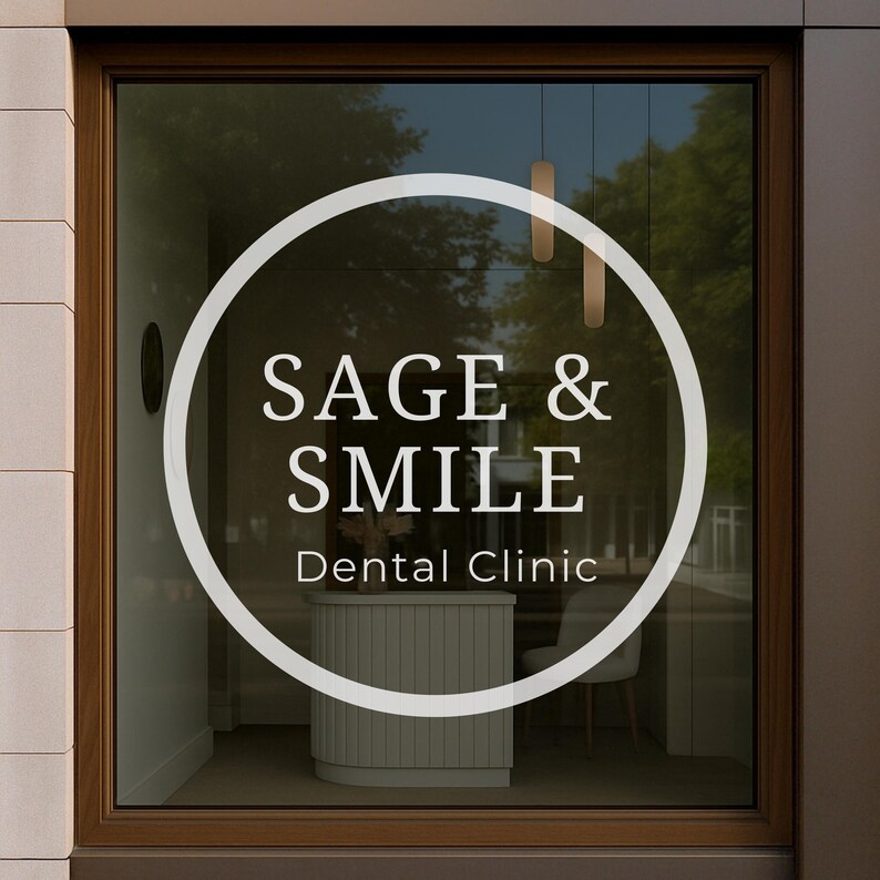 Custom Business Logo Decal – Storefront Window Sign - Etsy