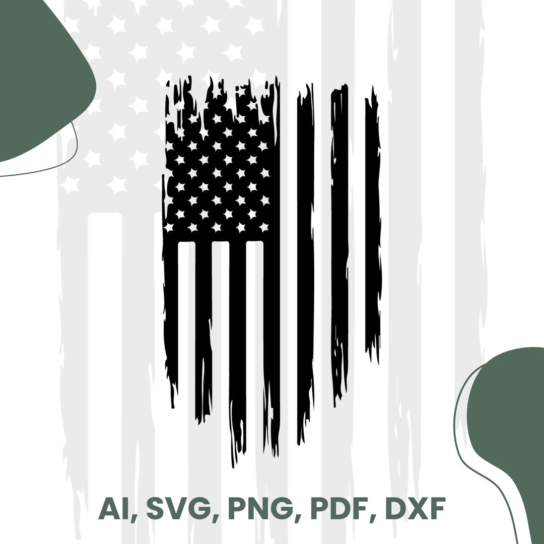 American Flag Svg, Distressed Flag Svg Cut Files, 4th of July Svg ...