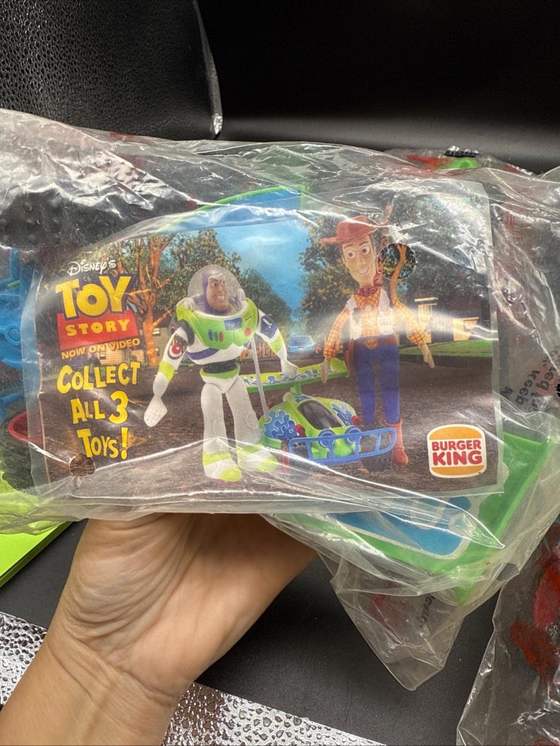 Vtg-disney Pixar Burger King Toy Story Race Car 1995 Lot of 3 Sealed - Etsy