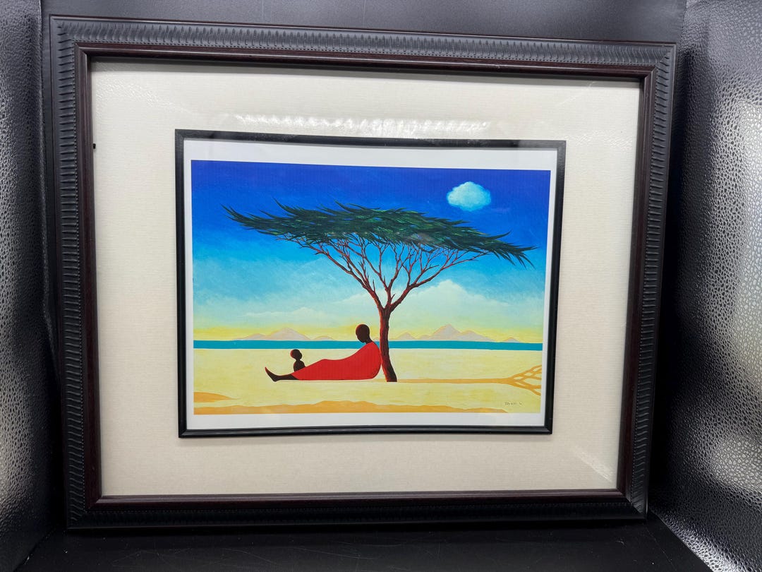Abstract Turkana Poster Minimalist Character Acacia Tree Poster Vintage ...