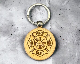 Firefighter Keychain | Firefighter Gift | First Responder Keychain ...