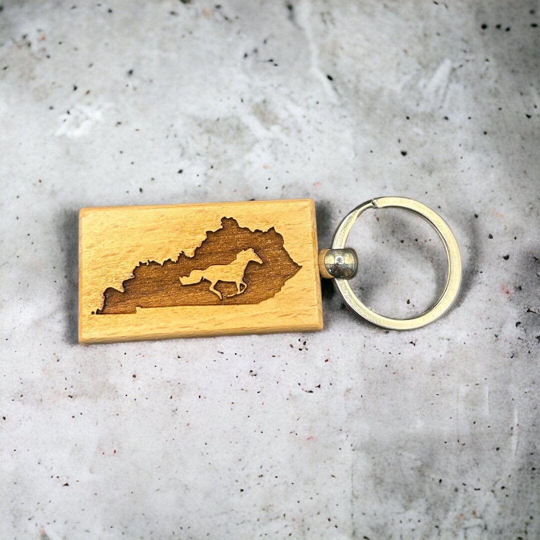 Kentucky Horse in the Middle Keychain - Etsy
