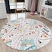Teddy Bear Nursery Rug for Baby Room Decor | Soft Kids Playroom Rug ...