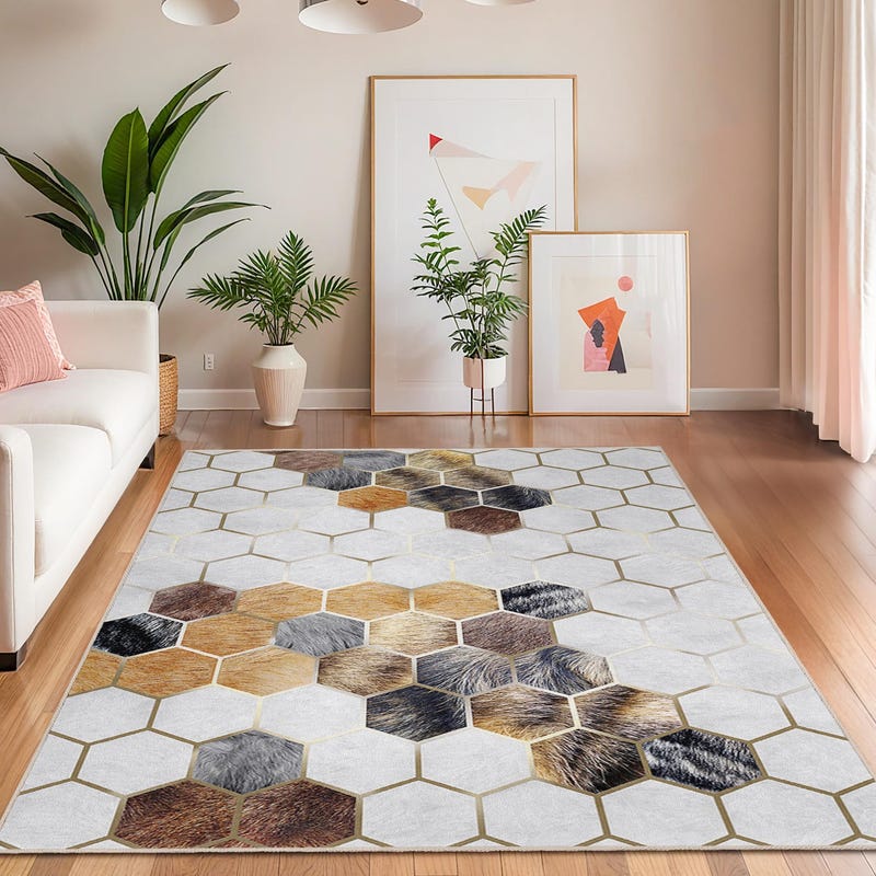 Hexagonal Rug - Etsy