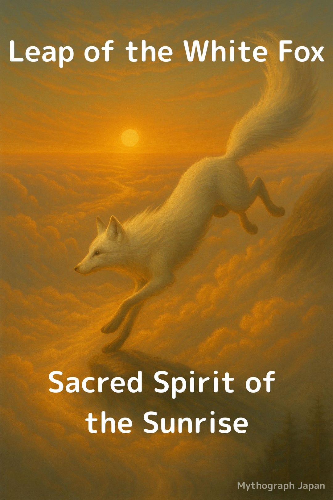 White Fox Spirit Art - Japanese Mythology Digital Print Sunrise ...
